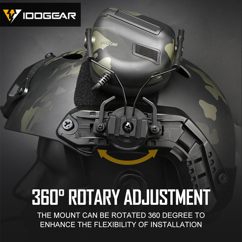 IDOGEAR Tactical FAST Helmet Rail Adapter Buckle Retainer for Comtac ...