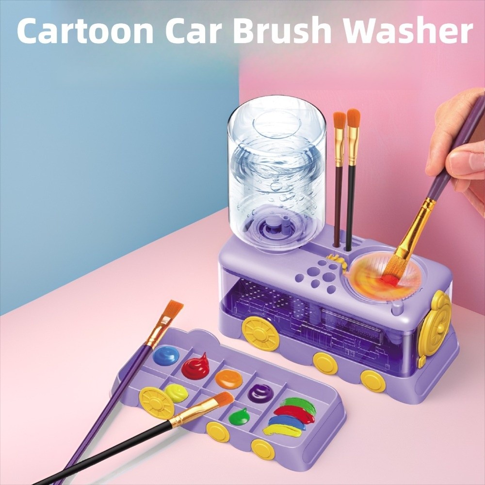 Practical Multifunctional Paint Brush Washer with Drain Button ...