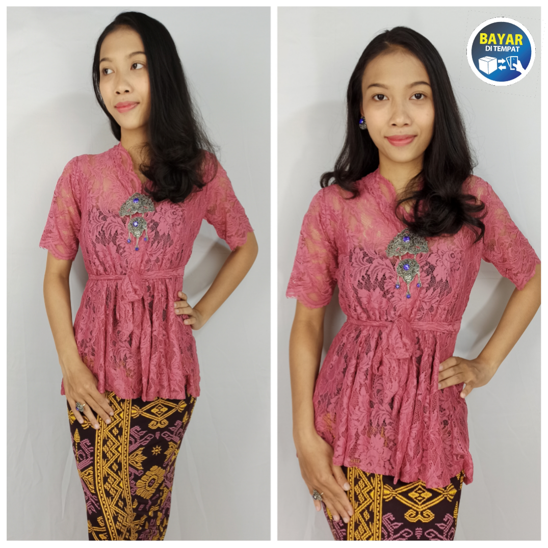CHERRY - (HANYA KEBAYA) Baju Kebaya Brokat jadi SOFIA TALI Kebaya Bali ...