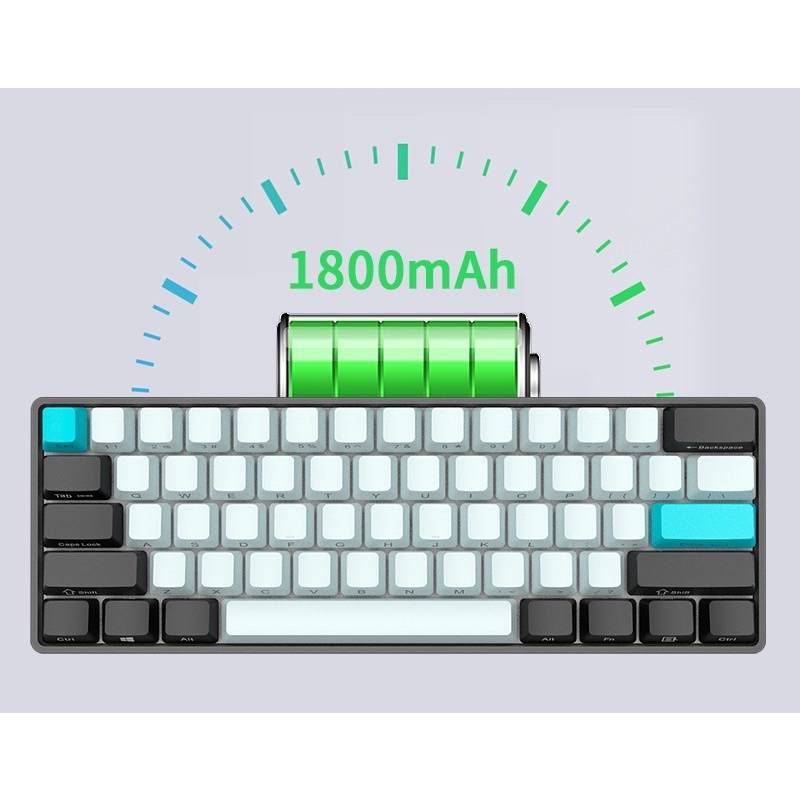 【Ready Stock】MK68 Mechanical Keyboard Kit RGB Light Bluetooth 2.4g ...