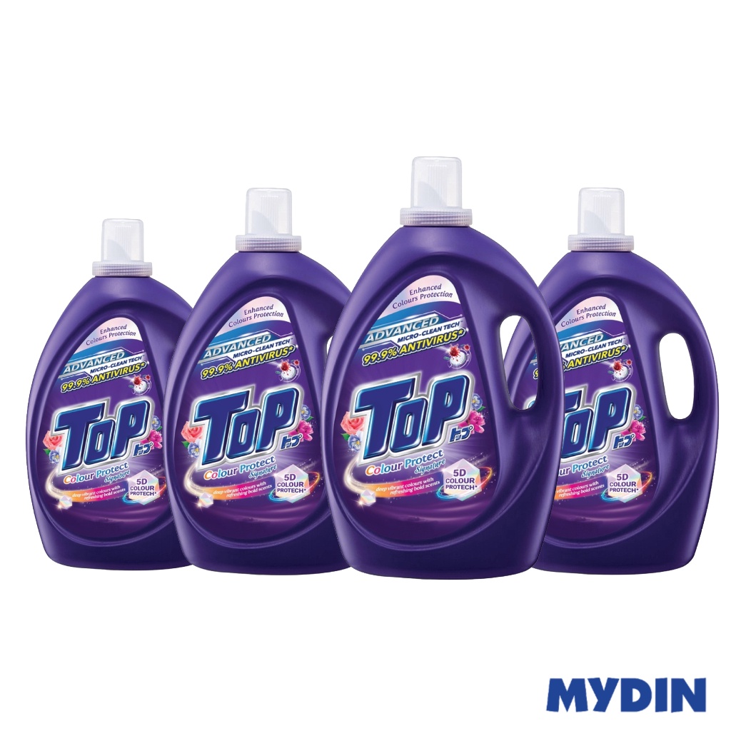 Top Liquid Detergent - 4 Variants (3.6kg x 4) | Lazada