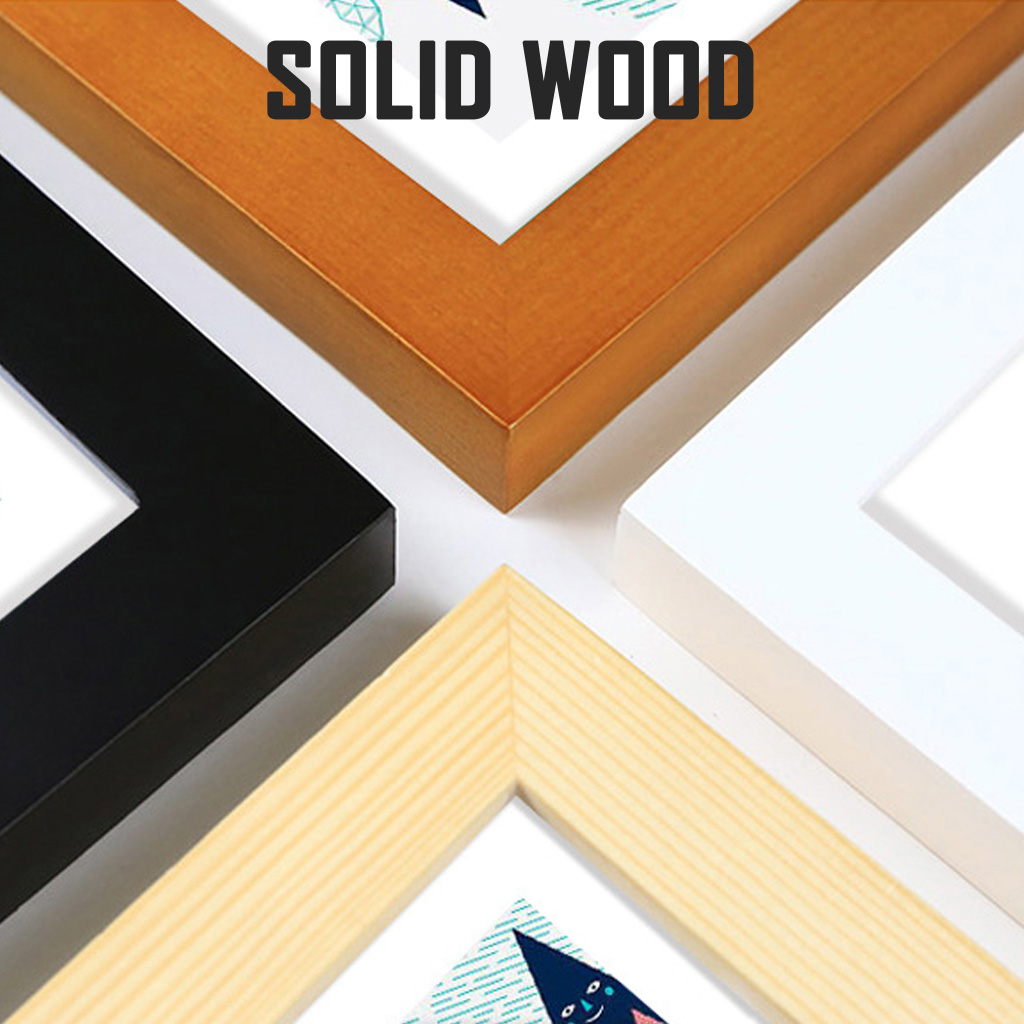SG WOOD PICTURE FRAME PHOTO FRAME POSTER FOR HOME FAMILY WALL DECAL ...