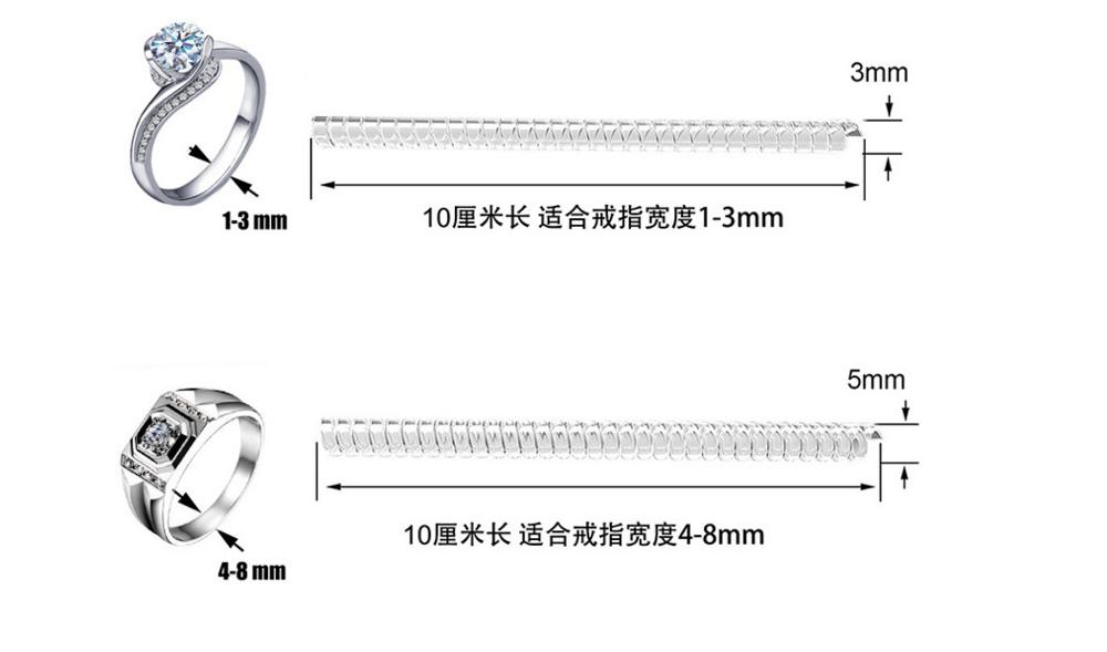 【TechTrove】2pcs Vintage Spiral Based Ring Size Adjuster Shell hard ...