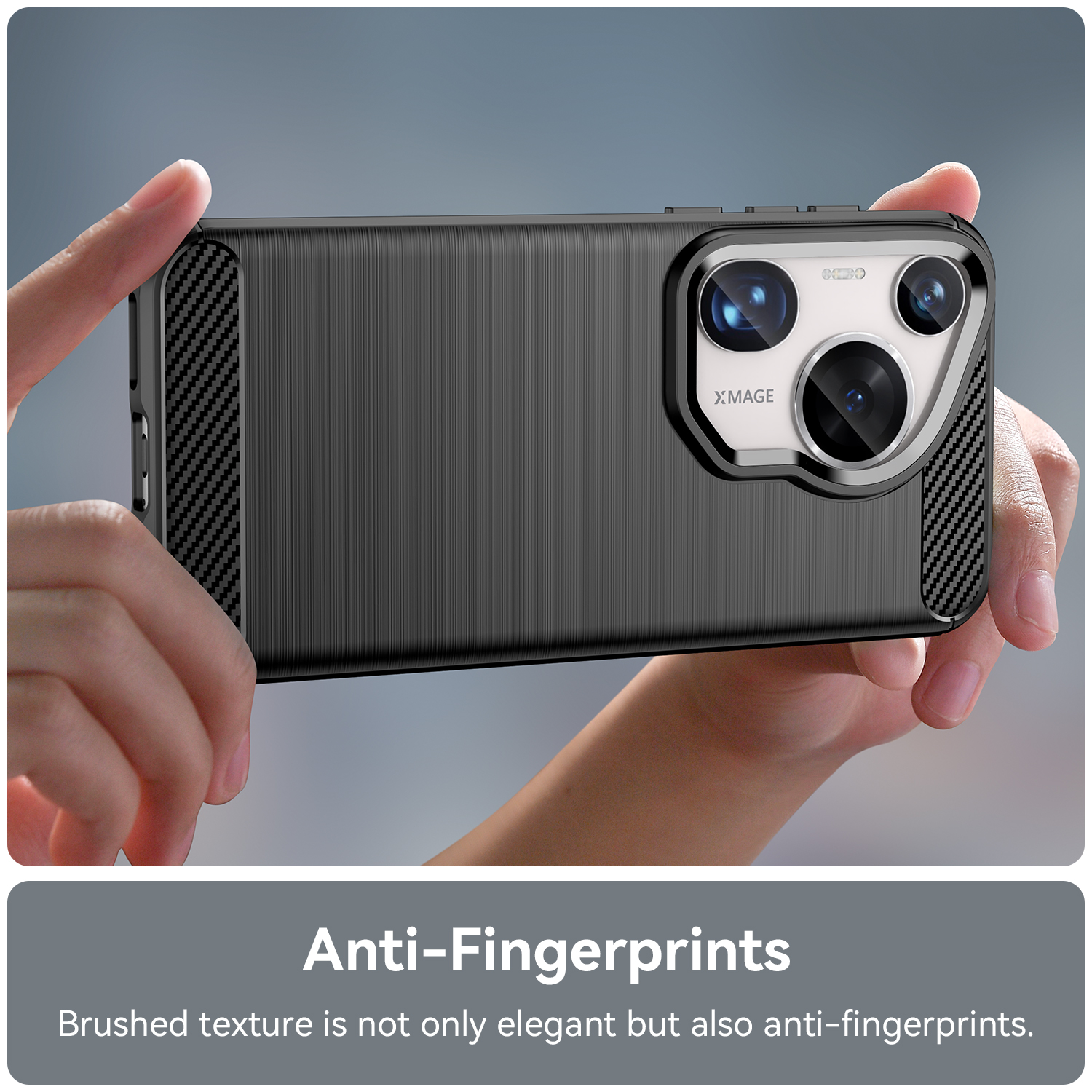 xipare for Huawei Pura 70 Ultra Soft Carbon Fiber Brushed TPU Case ...