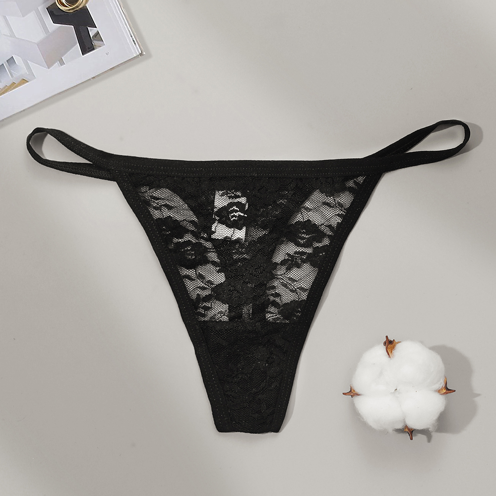 Jiufeng Fashion FNIO Mesh Transparent Thong Women Panties Underwear ...
