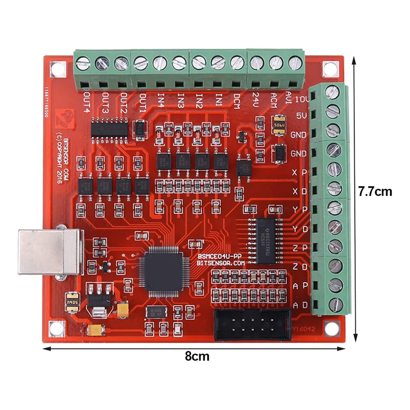 USB Interface Board, USB CNC Controller 4 Axis Motion Control Card ...