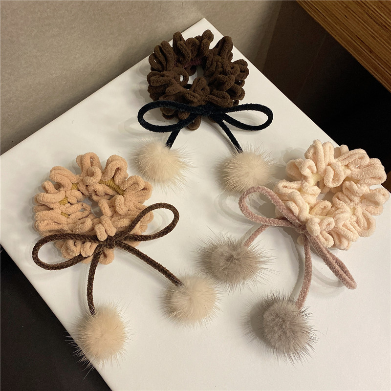 large intestine hair ring retro does hair ball head cute hair ball hair ...