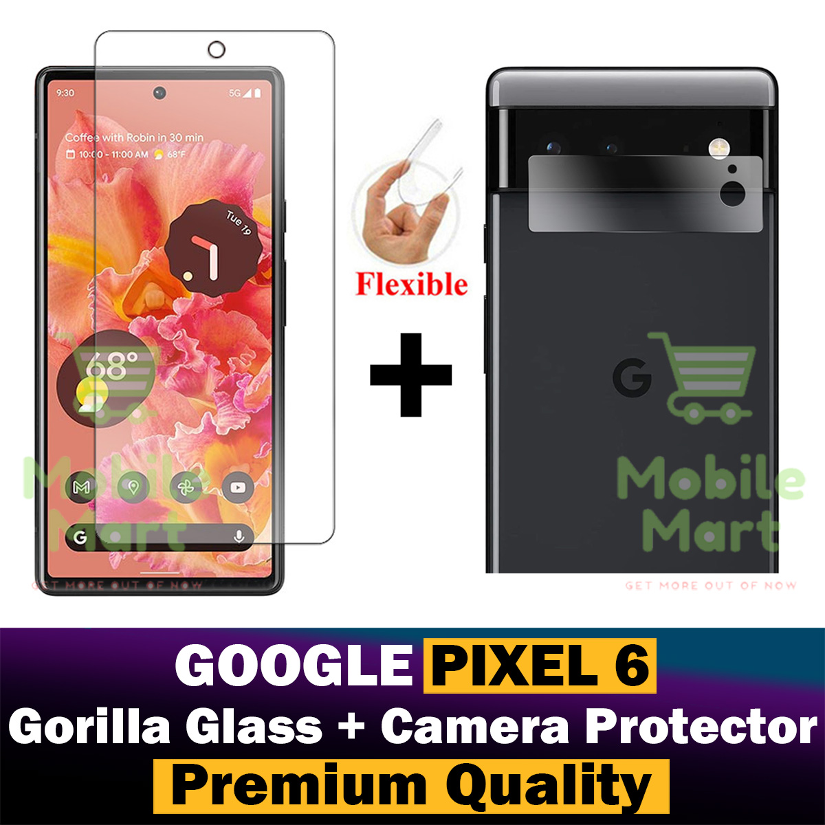 Google Pixel 6 Unbreakable Gorilla Flexible Nano Glass Premium High ...