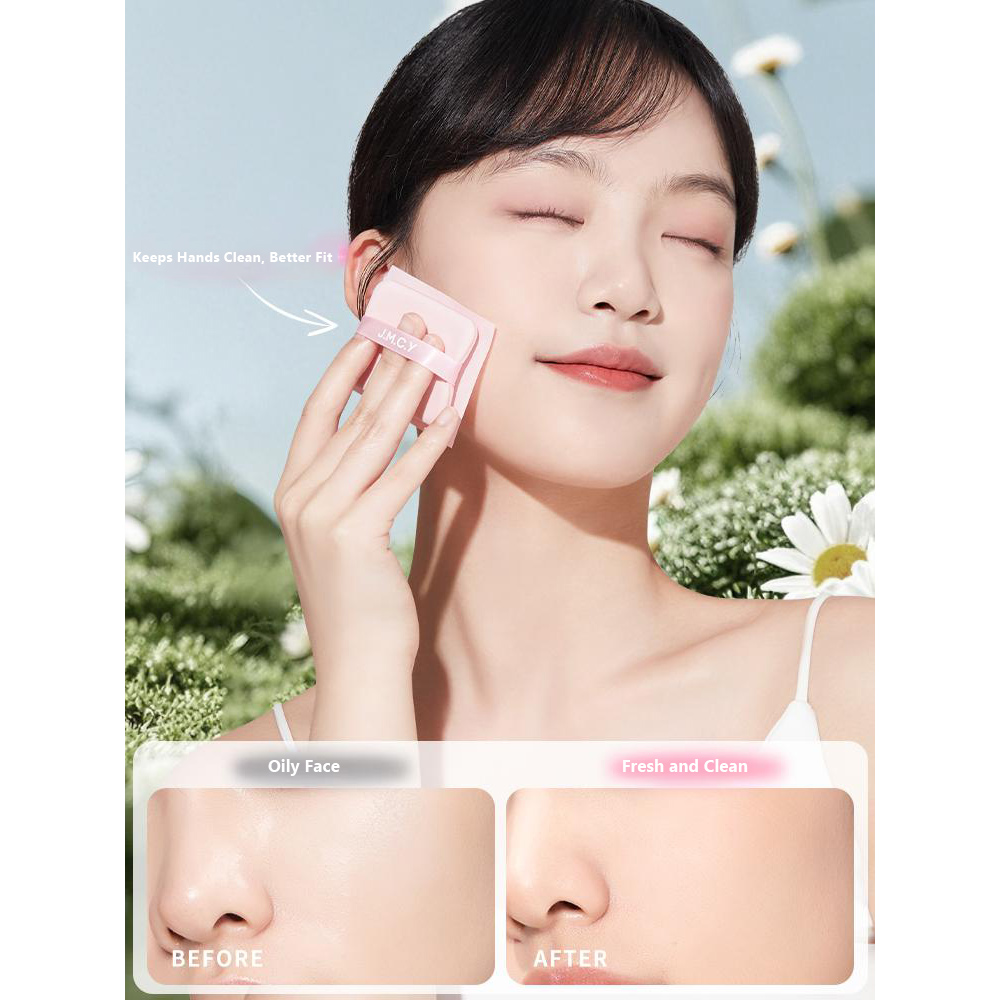 Long-Lasting With Puff Oil Control Blotting Paper Compact With Mirror ...