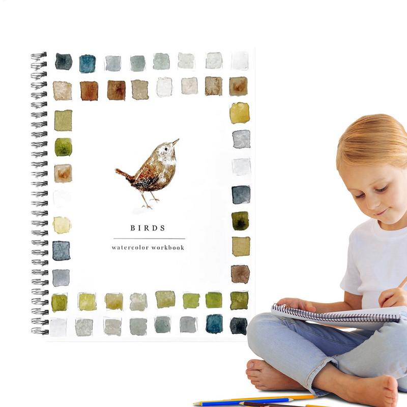 Beginners Practice Book For Painting Watercolor Painting Dyeing Album ...