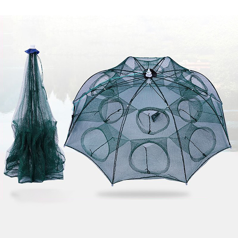 4-20 Holes Fishing Net Folded Portable Hexagon Fish Network Casting Net ...