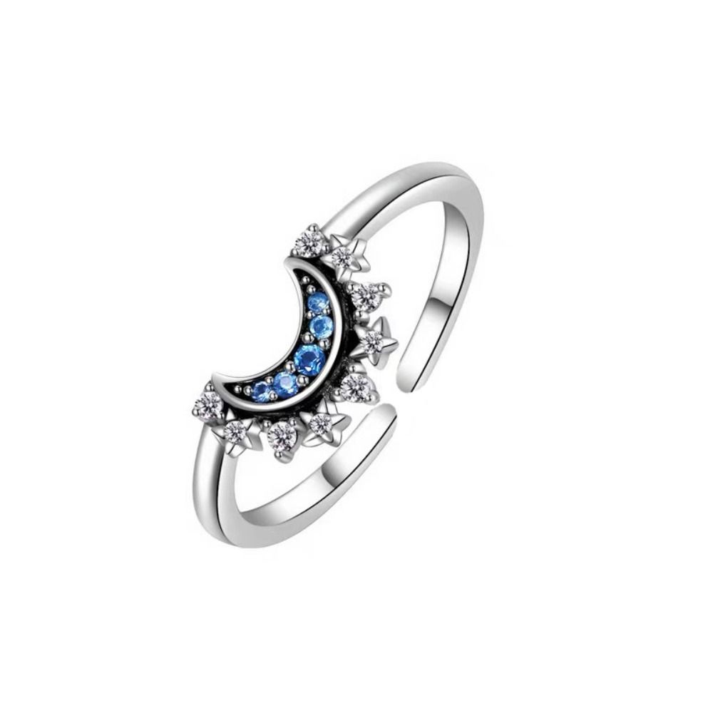Exquisite Open Sun Ring Alloy Moon Finger Ring Jewelry Couple ...