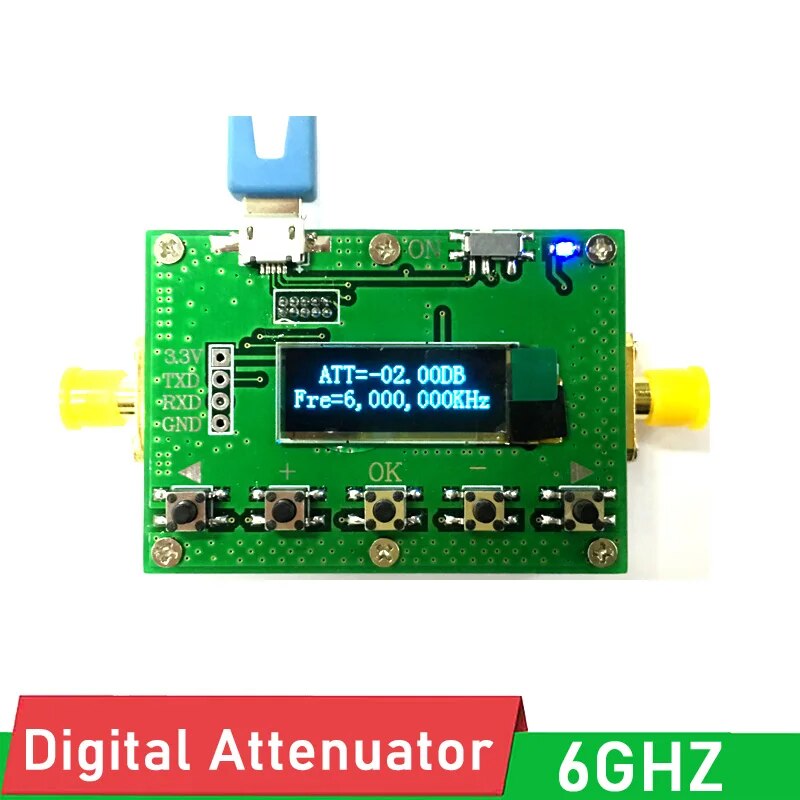 【Hot ticket】 6ghz Rf Digital Attenuator 30db Step 0.25db Oled Display ... 【Hot ticket】 6ghz Rf Digital Attenuator 30db Step 0.25db Oled Display ...