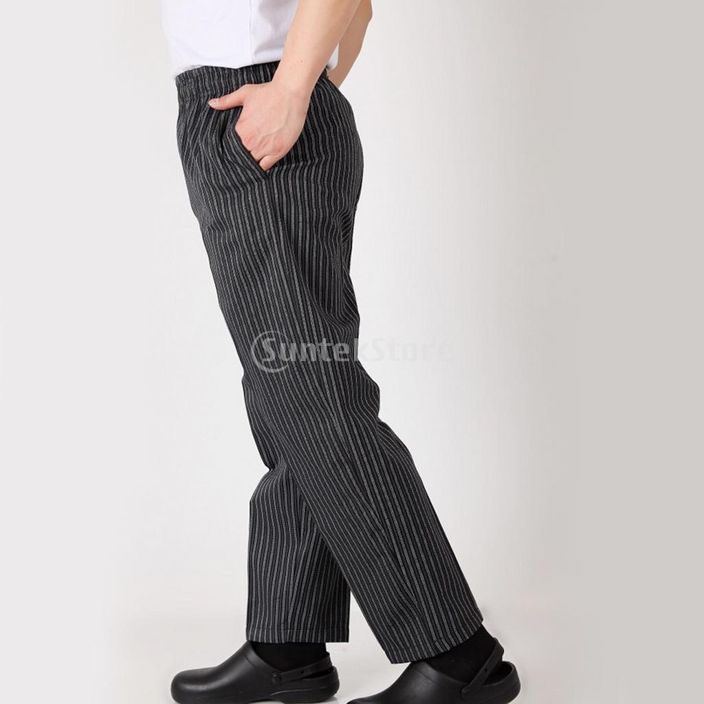 Cook Trousers Kitchen Catering Polyester Baggy Chef Pants Workwear 4 ...