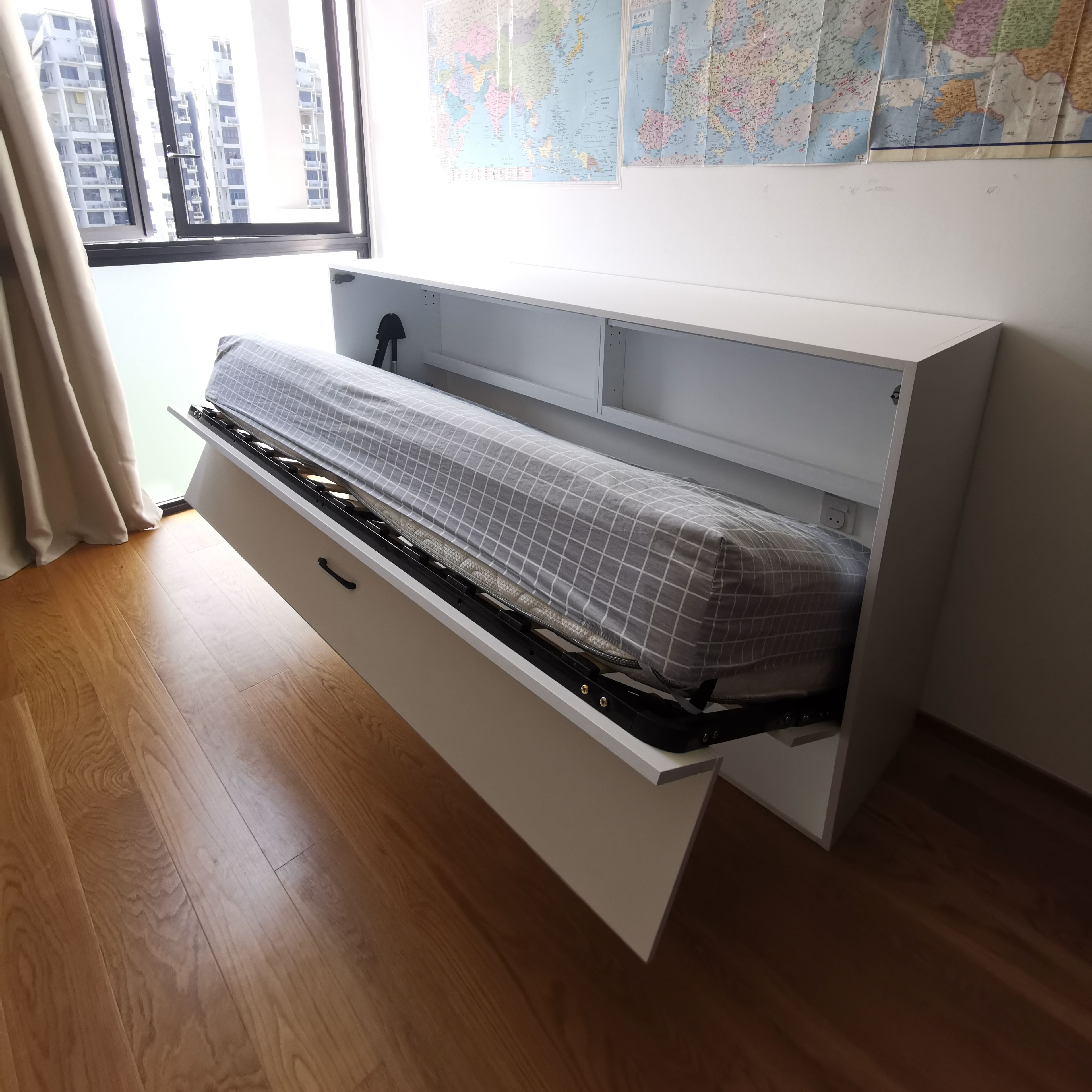 Hidden Single Wall Bed Design