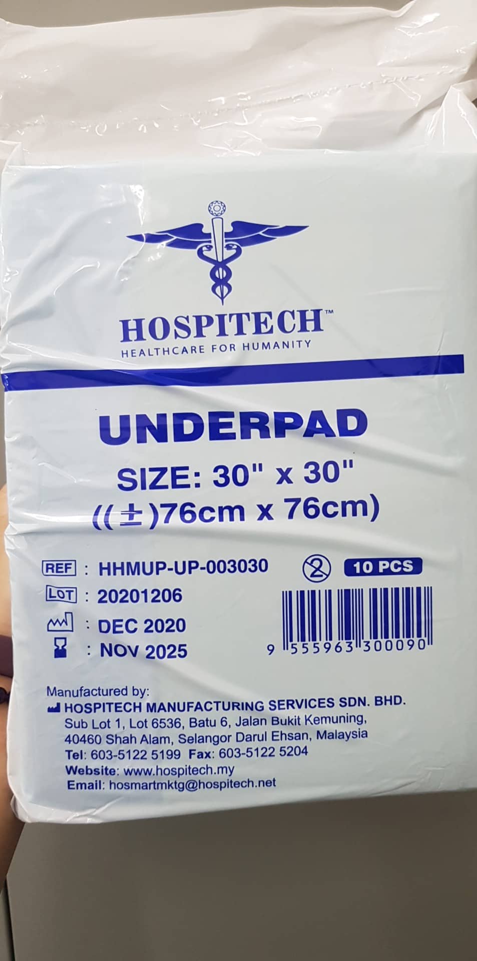 HOSPITECH UNDERPAD 30X30" 10S | Lazada