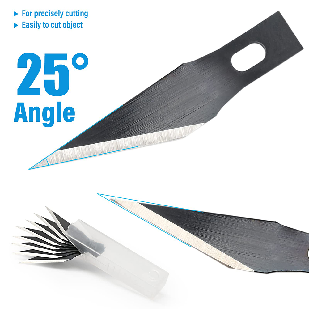 10/20/30/40pcs Craft Blades High Carbon Steel 11 Sharp Hobby Exacto ...