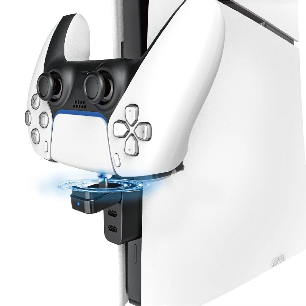 For PS5 Slim Type-C Hub Splitter Expansion Adapter For PlayStation 5 ...