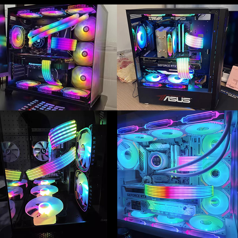【Best value】 Jumpeak Flexible RGB LED Light Strip Bar ARGB Board Cover ...