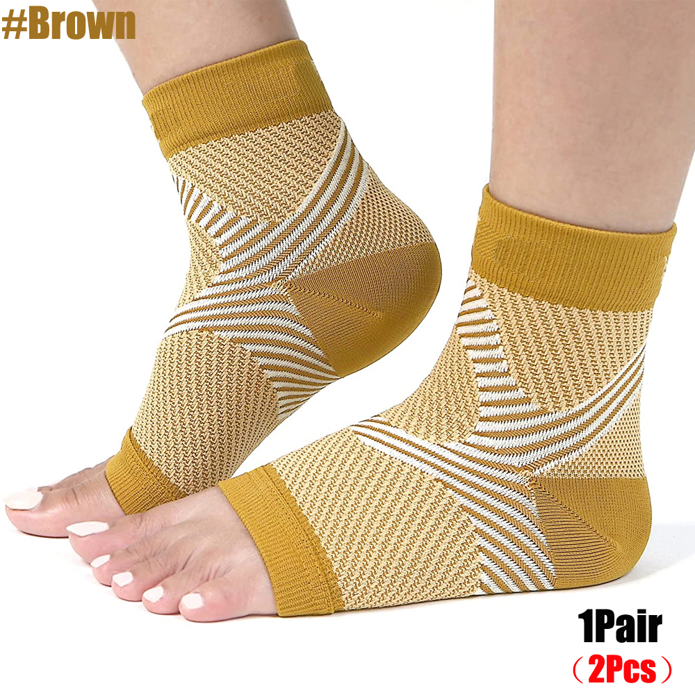 6ED] 1 pair [00e46 ankle brace compression sleeve relieves Achilles ...