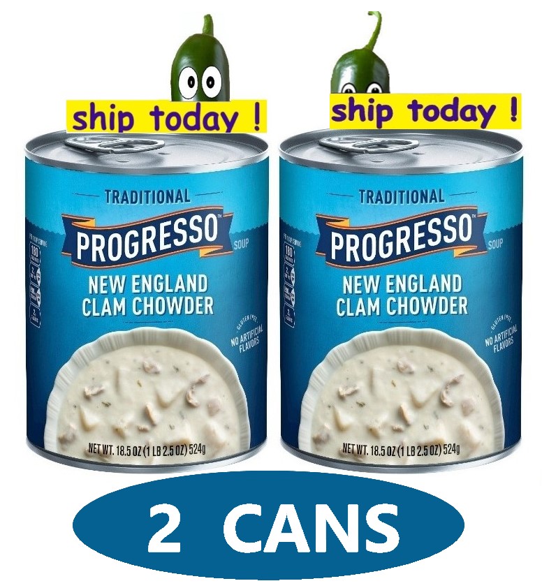 Progresso New England Clam Chowder 524 g / 18.5 oz bundle of 2 | Lazada PH