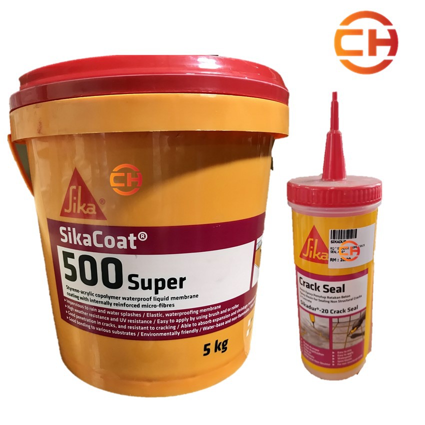SikaCoat 500 Super - 20kg -Waterproofing 500 Super Styrene-Acrylic ...