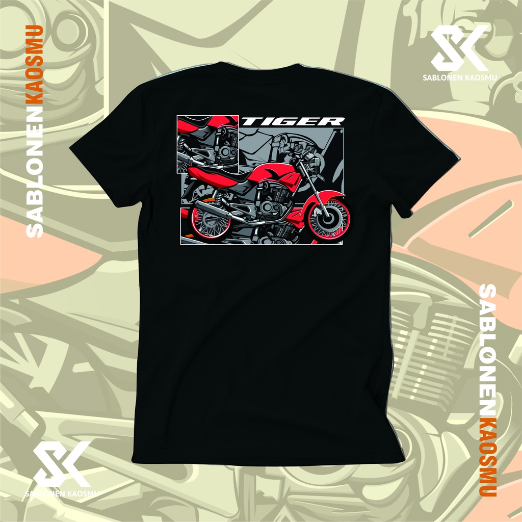 KAOS MOTOR TIGER | COMBAD 24S | Lazada Indonesia