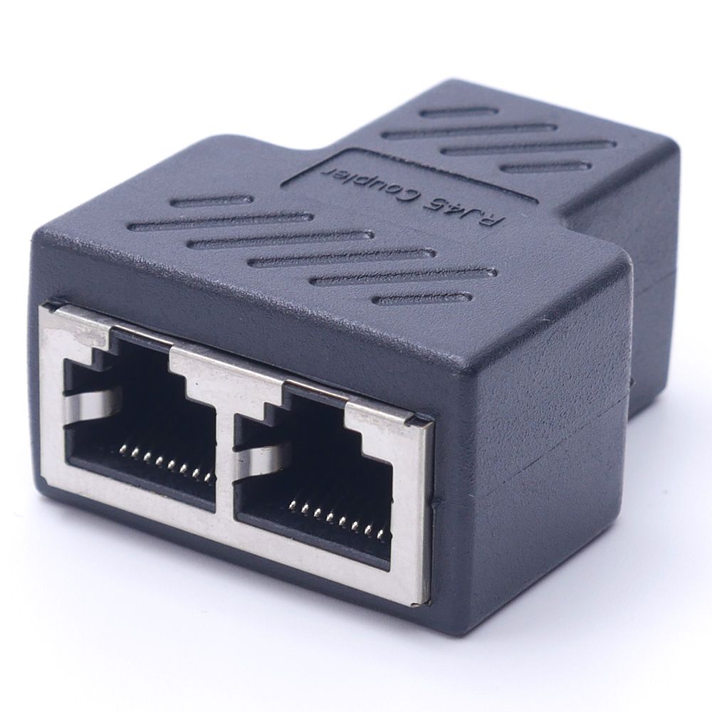 NEW 【7efc9af3】one split two Ways LAN Ethernet Cable RJ45 Female ...