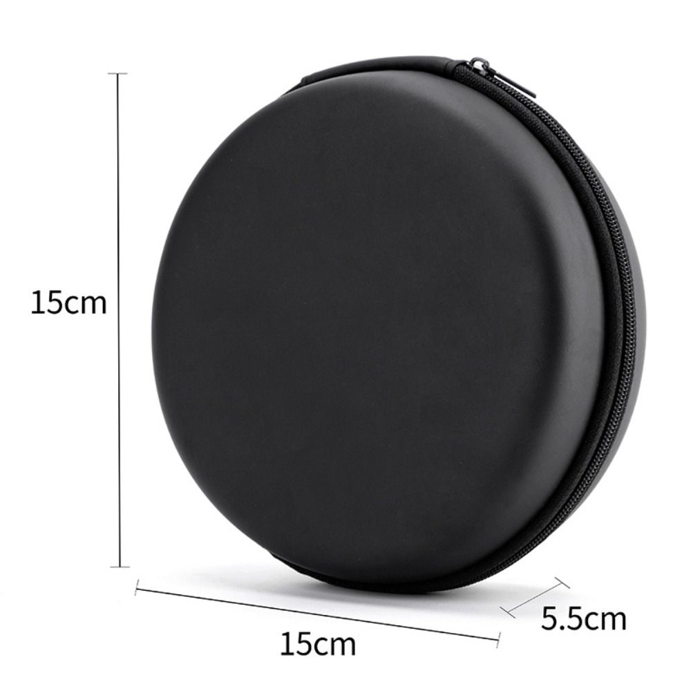 New Mini EVA Storage Box Black Portable Zipper Earphone Case Pouch ...