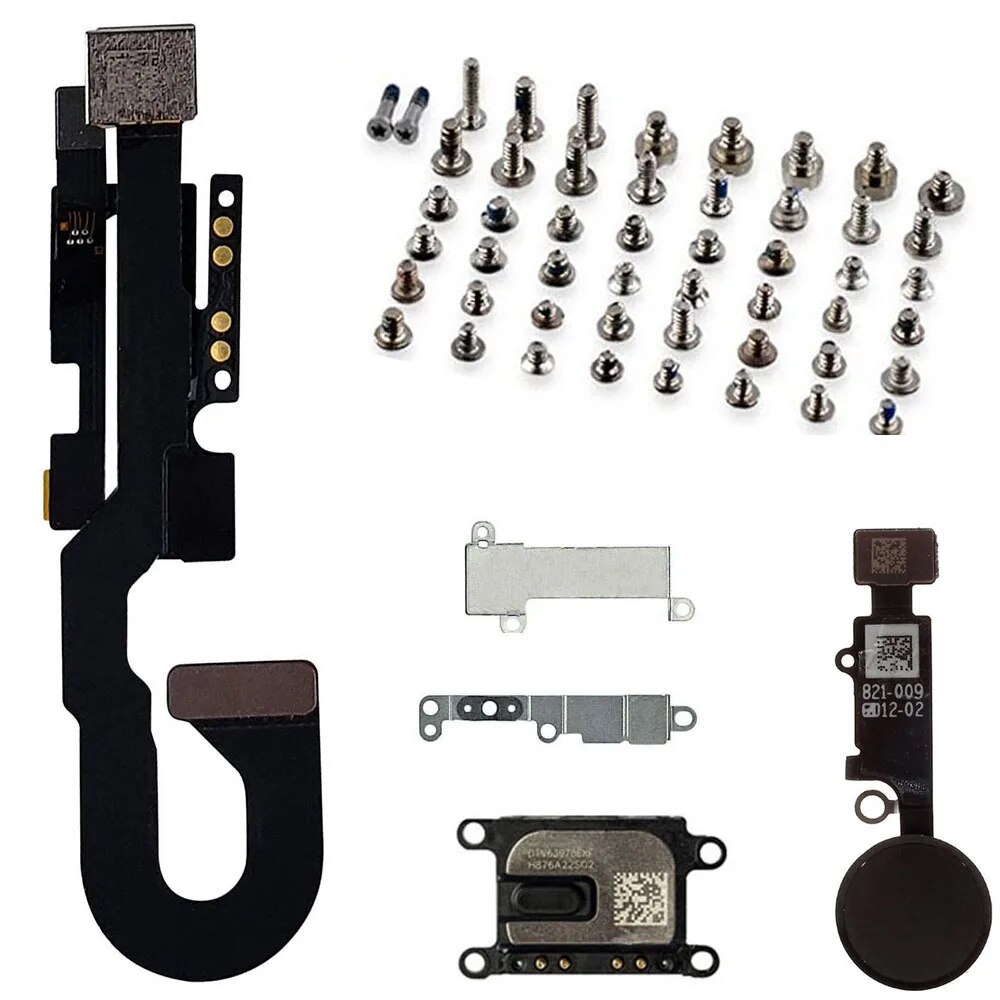 LCD Small Parts For iPhone 7 7P 8 Plus f Front Camera Home Button Flex Cable Ear Speaker With ...
