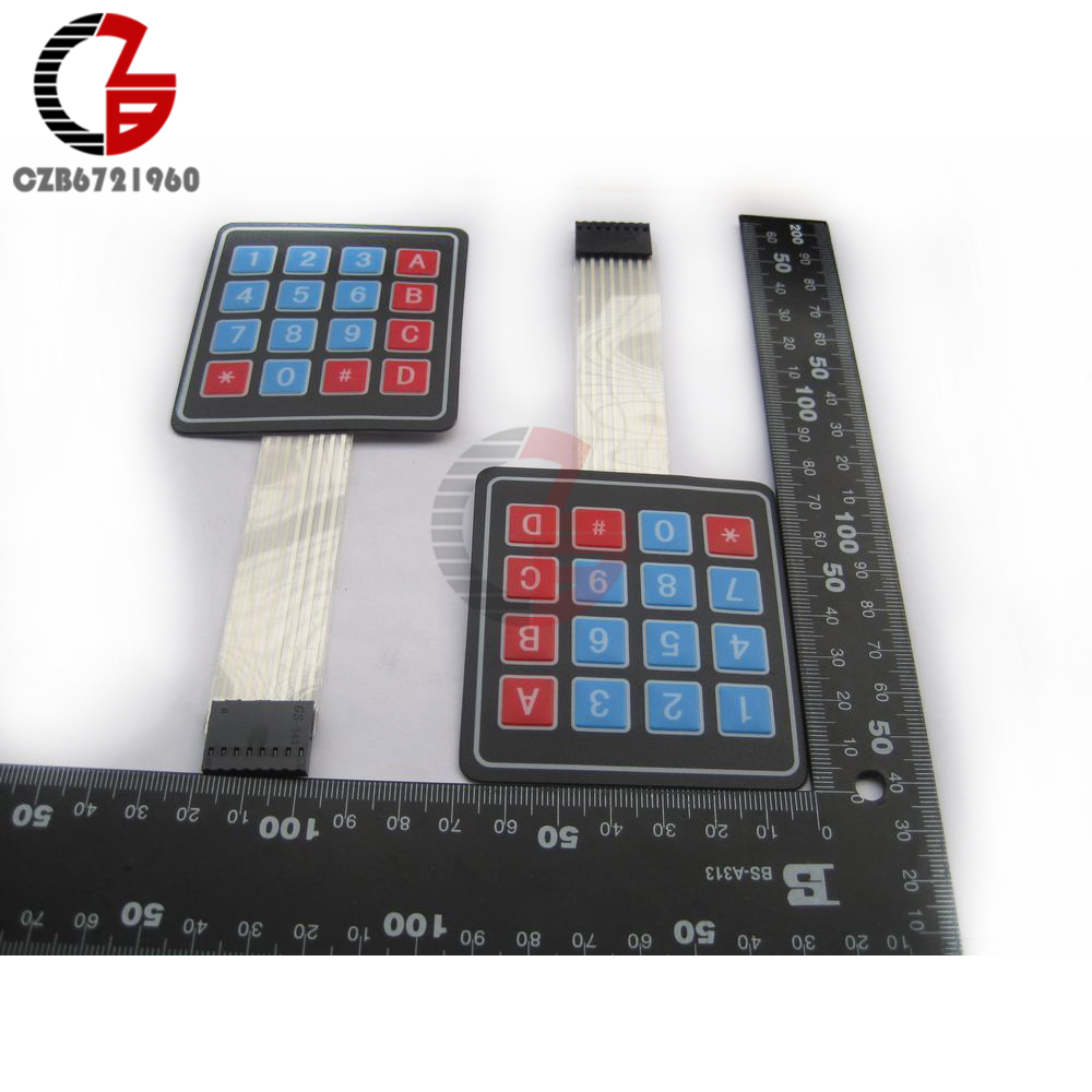 【PawsCrossing】DC 35V 4 x 4 Matrix Array 16 Key Membrane Switch Key Key ...