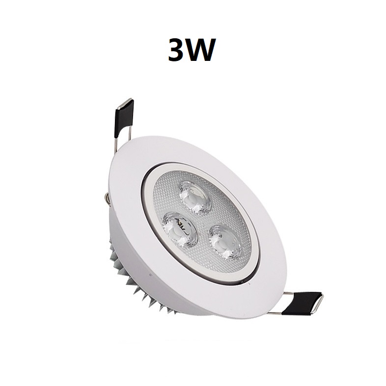 SENSE Super Bright 3W / 5W / 7W LED Recessed Eyeball Spotlight Round ...