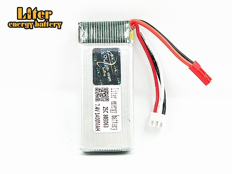 Clearance Markdowns 2pcs Mjx X101 7.4v 1400mah 803063 25c For Mjx X101 Mjx X102h Rc Quadcopter ...