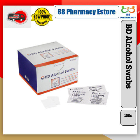 BD ALCOHOL SWABS 100S EXP02/2027 | Lazada