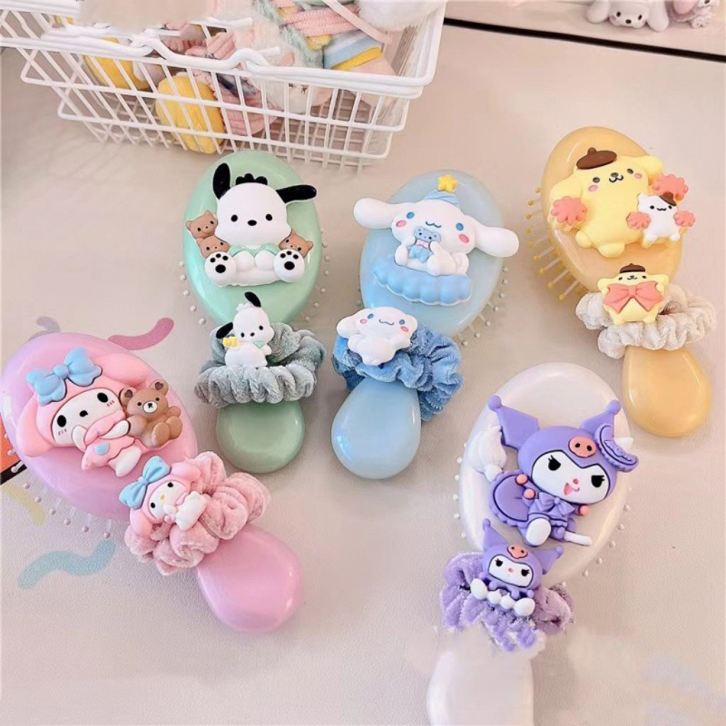 Sanrio Air Cushion Massage Combs Cinnamoroll Kuromi Mymelody Pochacco ...