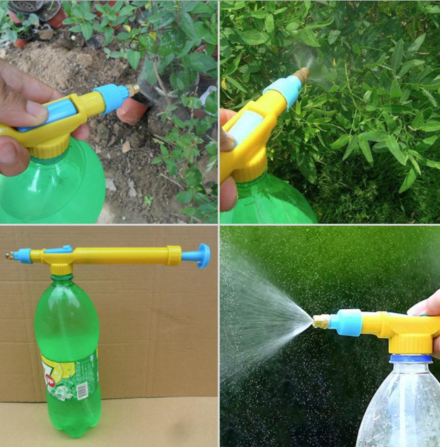 Garden Drum Sprayer Pneumatic Sprinkler Water Spray Head Push Nozzle ...