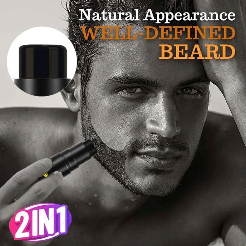 Men Beard Filling Stamp Kit Beard Pencil Filler Waterproof Moustache ...