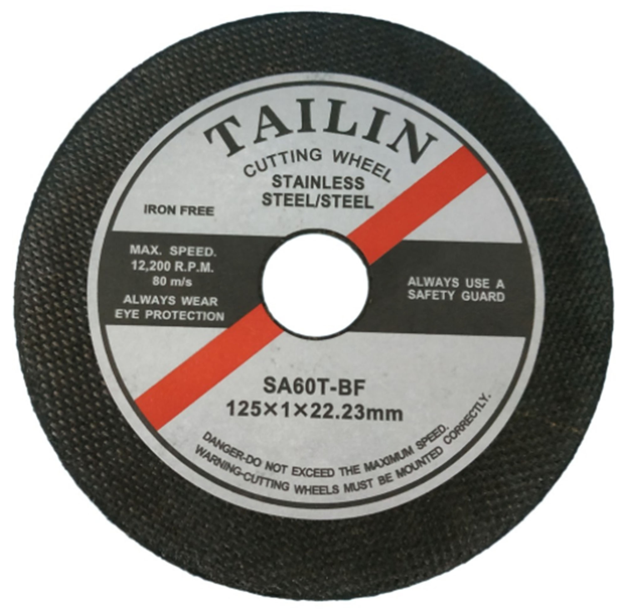 TAILIN CUTTING DISC 5" ( 125MM X 1MM X 22.23 ) SUPERTHIN INOX FOR ...