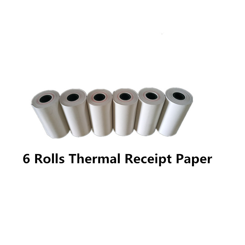 Universal 3 Rolls 57x30mm Thermal Receipt Paper Sticker Goojprt Rongta ...