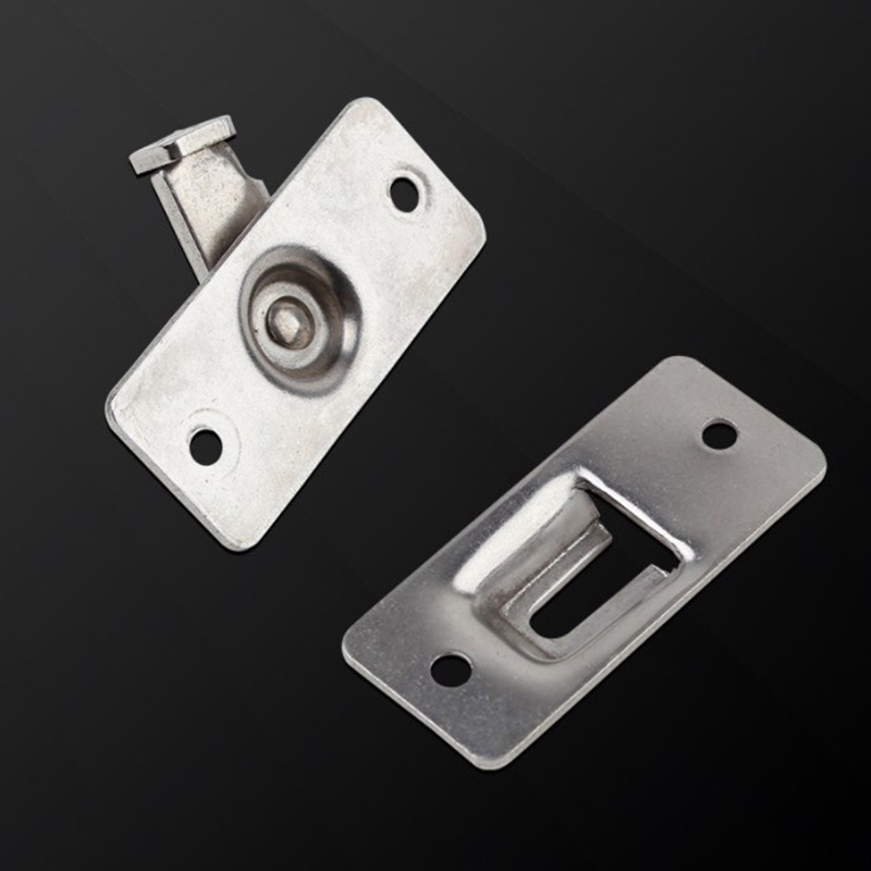 1Pc 90 Degree Solid Door Latch Bolt 304 Stainless Steel Lock Sliding Right Angle Buckle Black ...