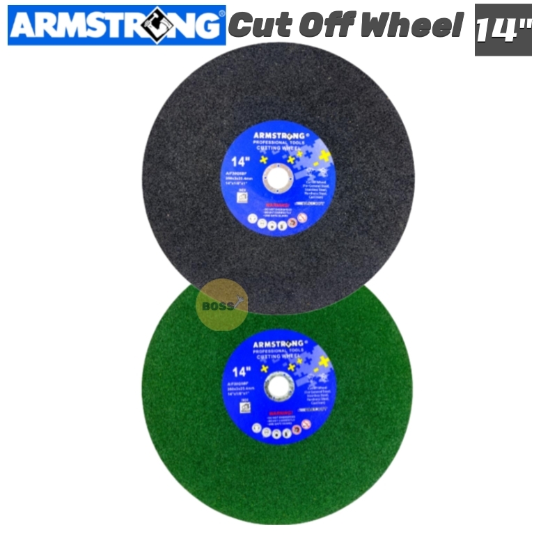 ARMSTRONG CUTTING DISC 4"&14" (BLACK&GREEN) 25 PCS PER BOX | Lazada PH