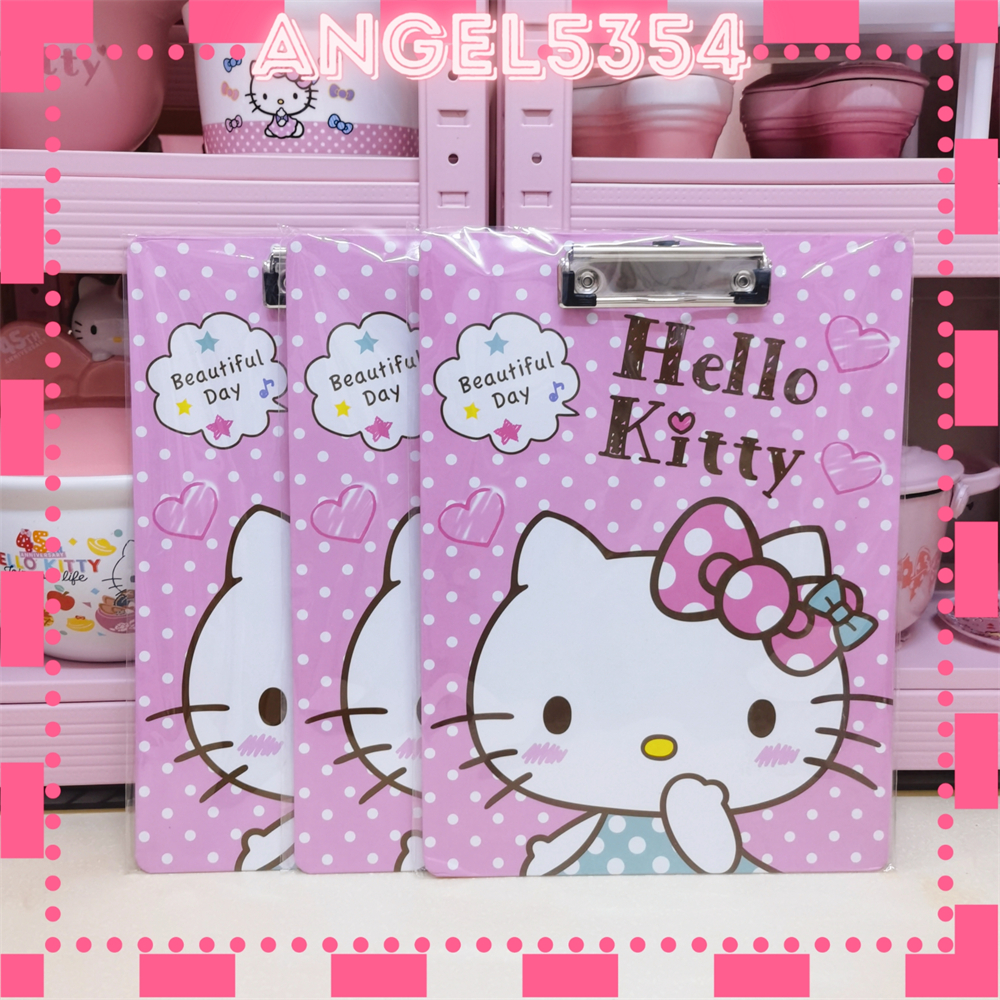 Sanrio HELLO KITTY A4 Paper Clip Board File 三丽鸥KT A4直板夹 | Lazada