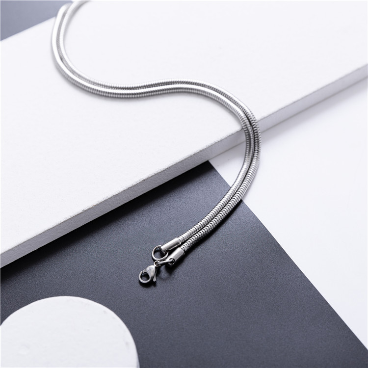 Stainless Steel Snake Chain Snake Bone Necklace Diy Electroplated ...