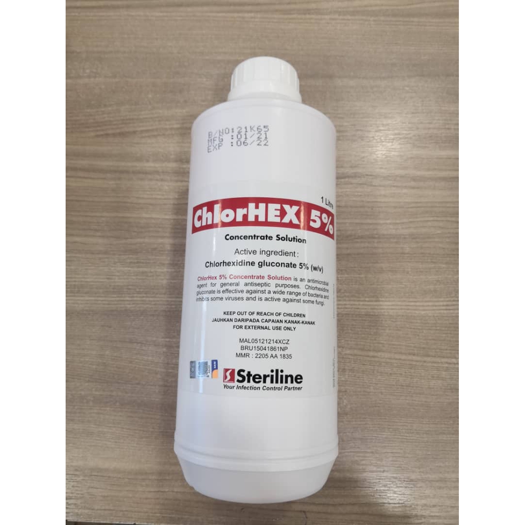 [WEST MALAYSIA ONLY] Steriline Chlorhex 5% Chlorhexidine Gluconate ...