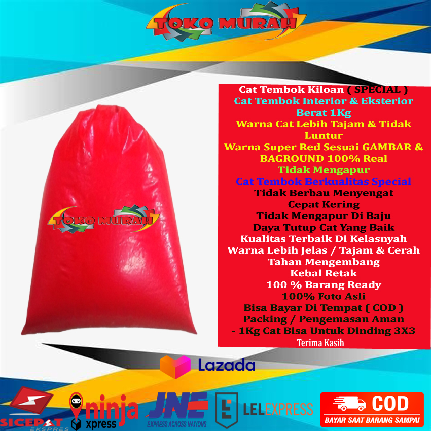 Cat Tembok Warna Merah Darah / Cat Tembok Warna Merah / Cat Kiloan ...