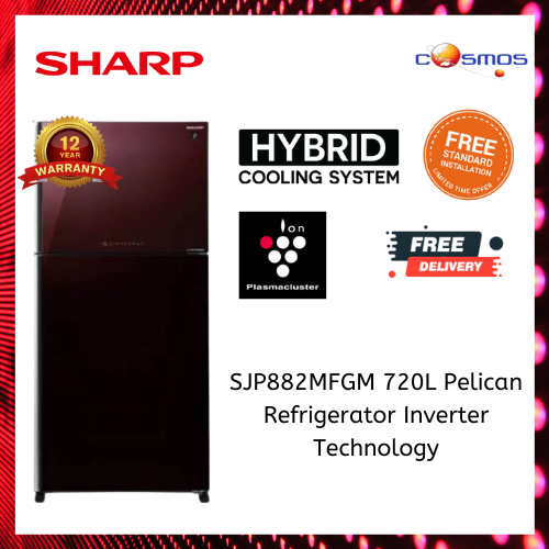 [INSTALLATION] Sha-rp Refrigerator (720L/Maroon) J-Tech Inverter Hybrid ...