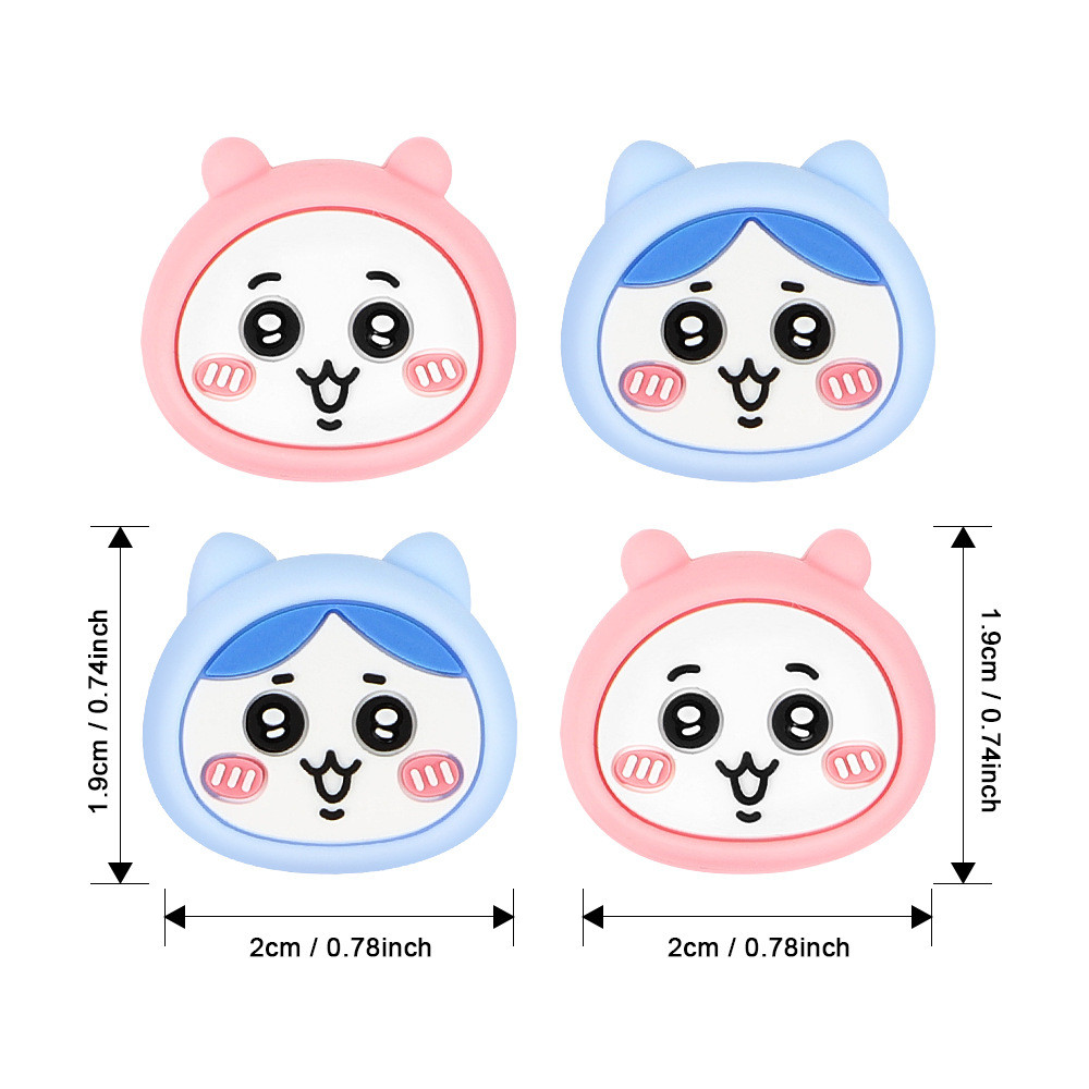 4PCS/Set Chiikawa Cute Silicone Thumb Stick Grip Cap Joystick Cover For ...