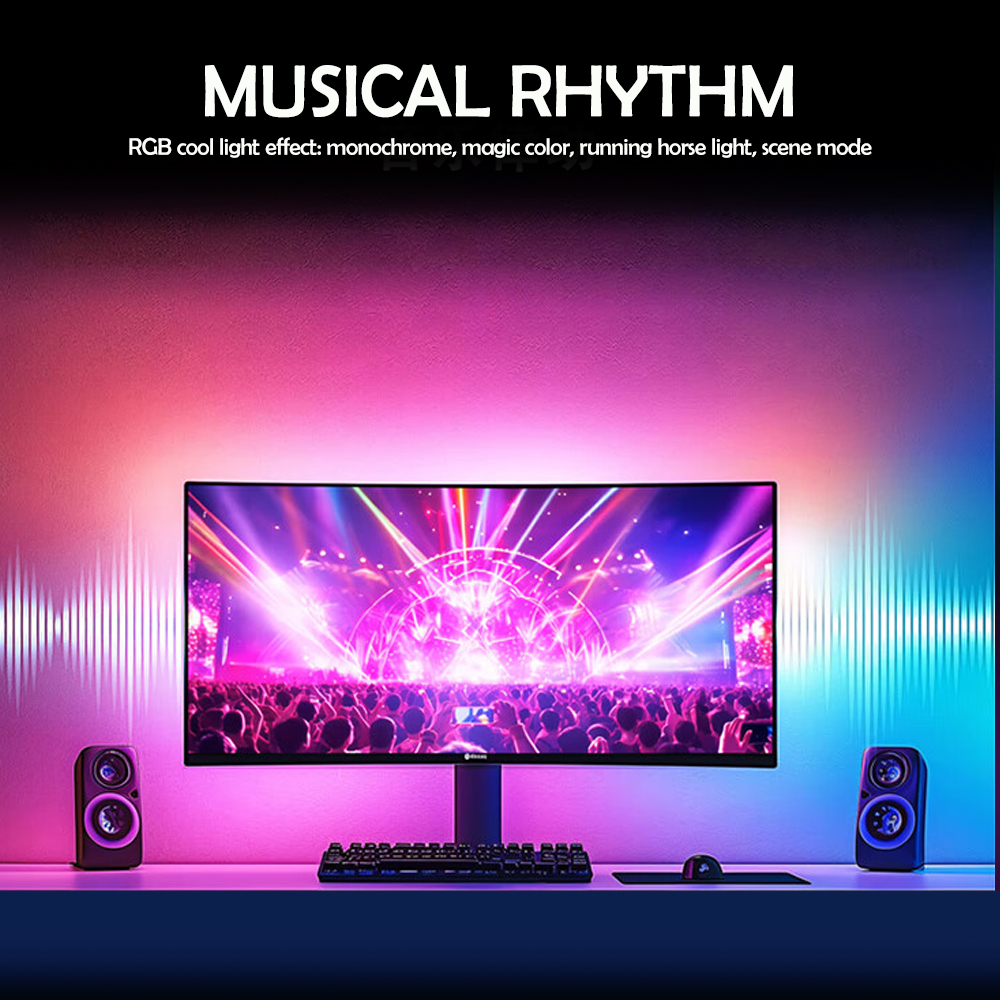 【Clearance】 Game Ambient Synchronization Light Strip LED Computer Light ...