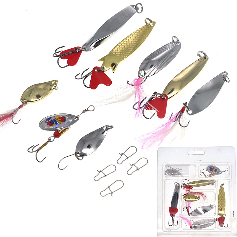 【Special offer】 Spoon Fishing Lure Bait Rotation Sequins Artificial ...