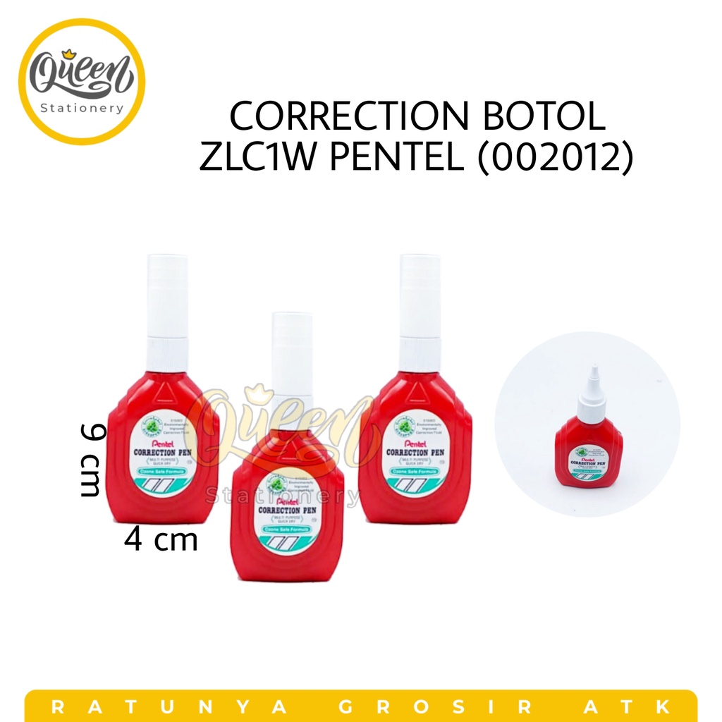 1 PCS CORRECTION BOTOL ZLC1W PENTEL / TIP X / TIPE X CAIR (002012 ...